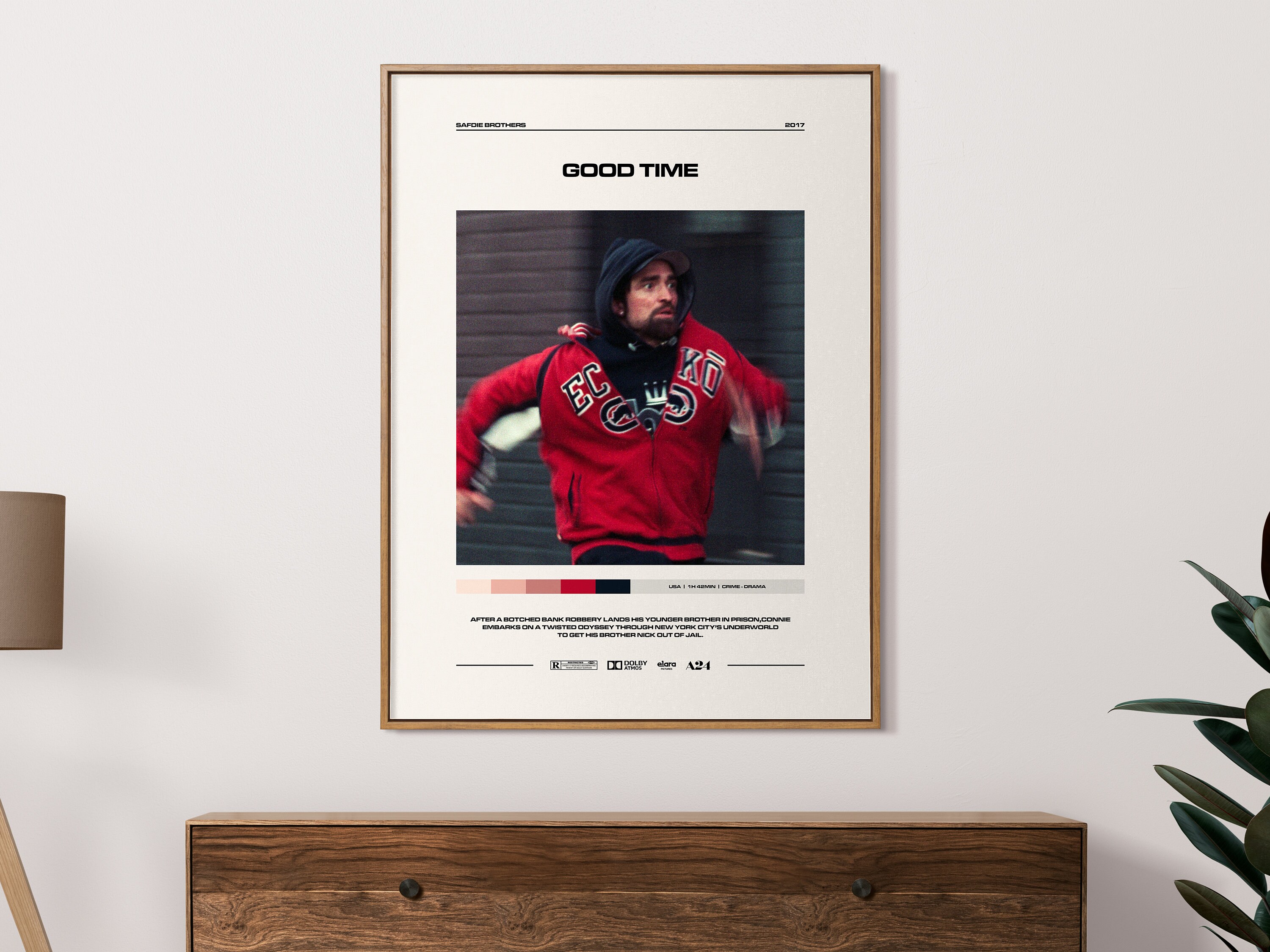 Good Time Safdie Brothers Minimalist Movie Poster Art - Etsy