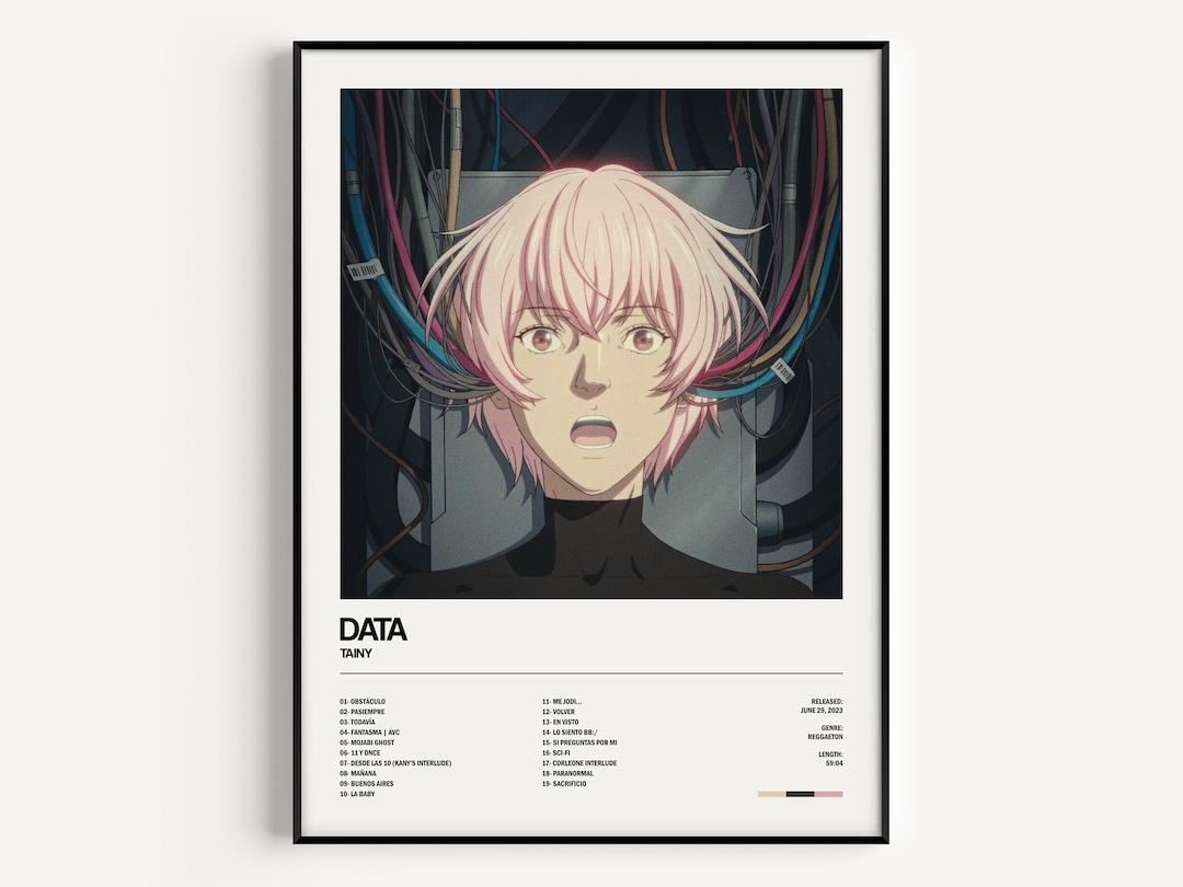DATA, Tainy, DATA Print, DATA Album, Data Cover, Data Minimalist Poster, Data Art Print, Data ...