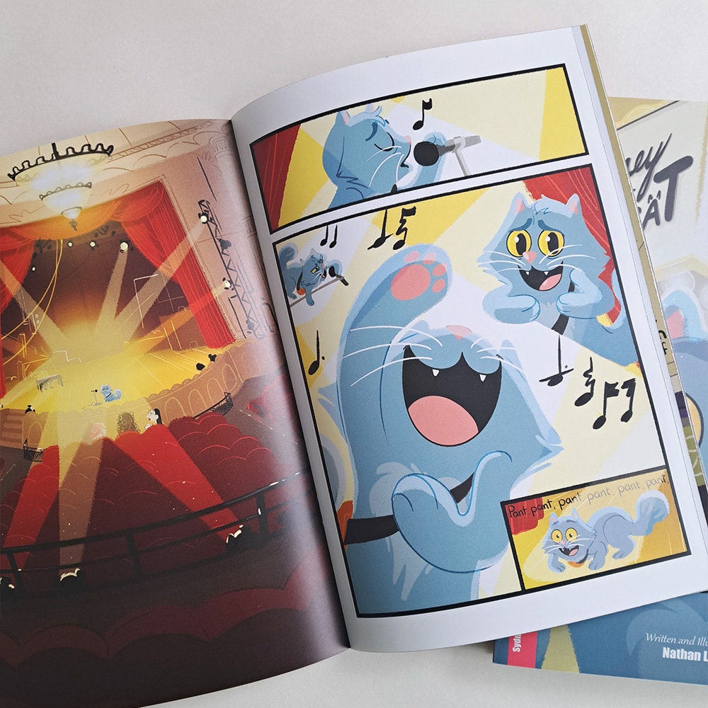 Sydney the Song Cat in Catching the Spotlight (issue#1) - Etsy