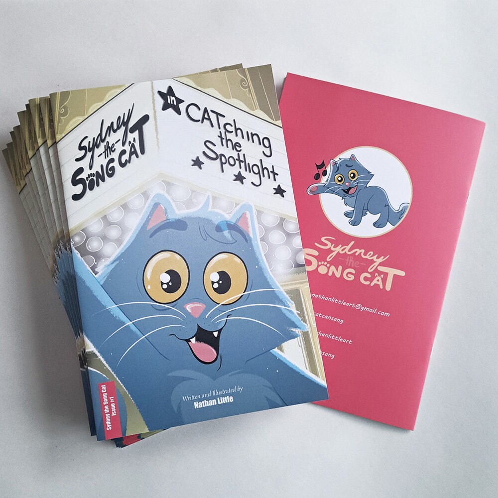 Sydney the Song Cat in Catching the Spotlight (issue#1) - Etsy