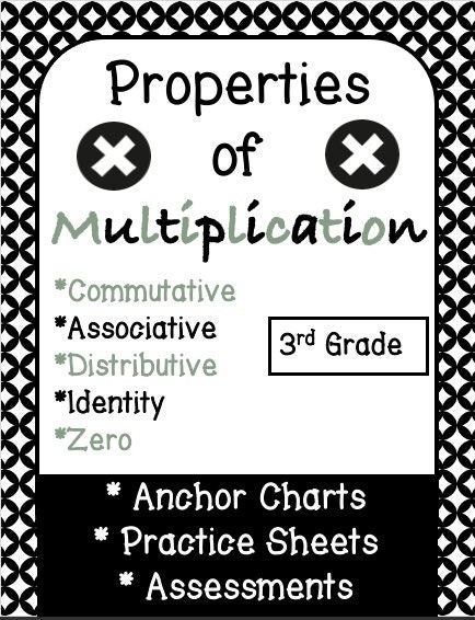 Properties of Multiplication 3rd Grade Math Worksheets - Etsy