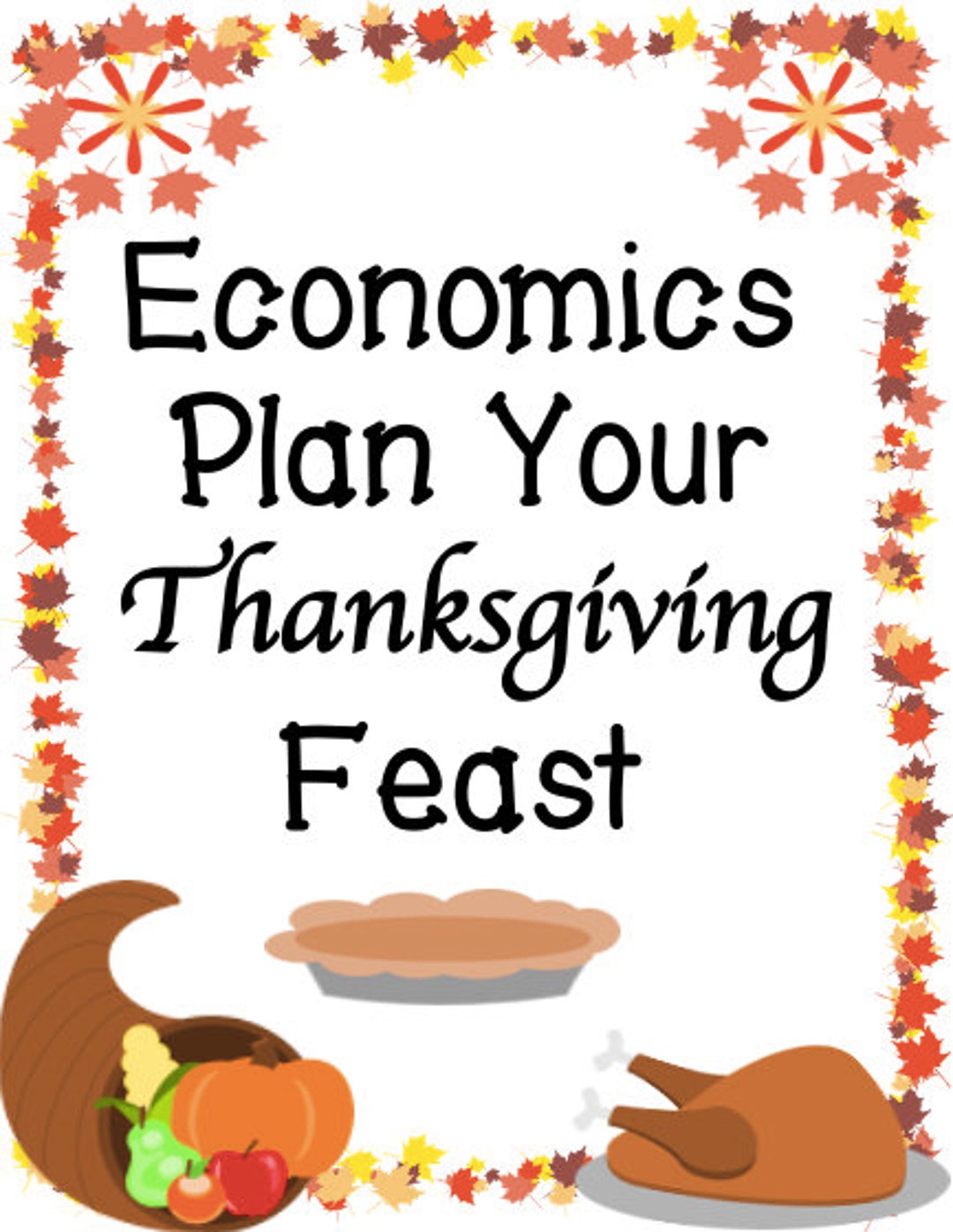 Thanksgiving Math/economics Activity Life Skills - Etsy