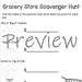 Summer Grocery Store Scavenger Hunt Summer Activity, Summer Learning ...