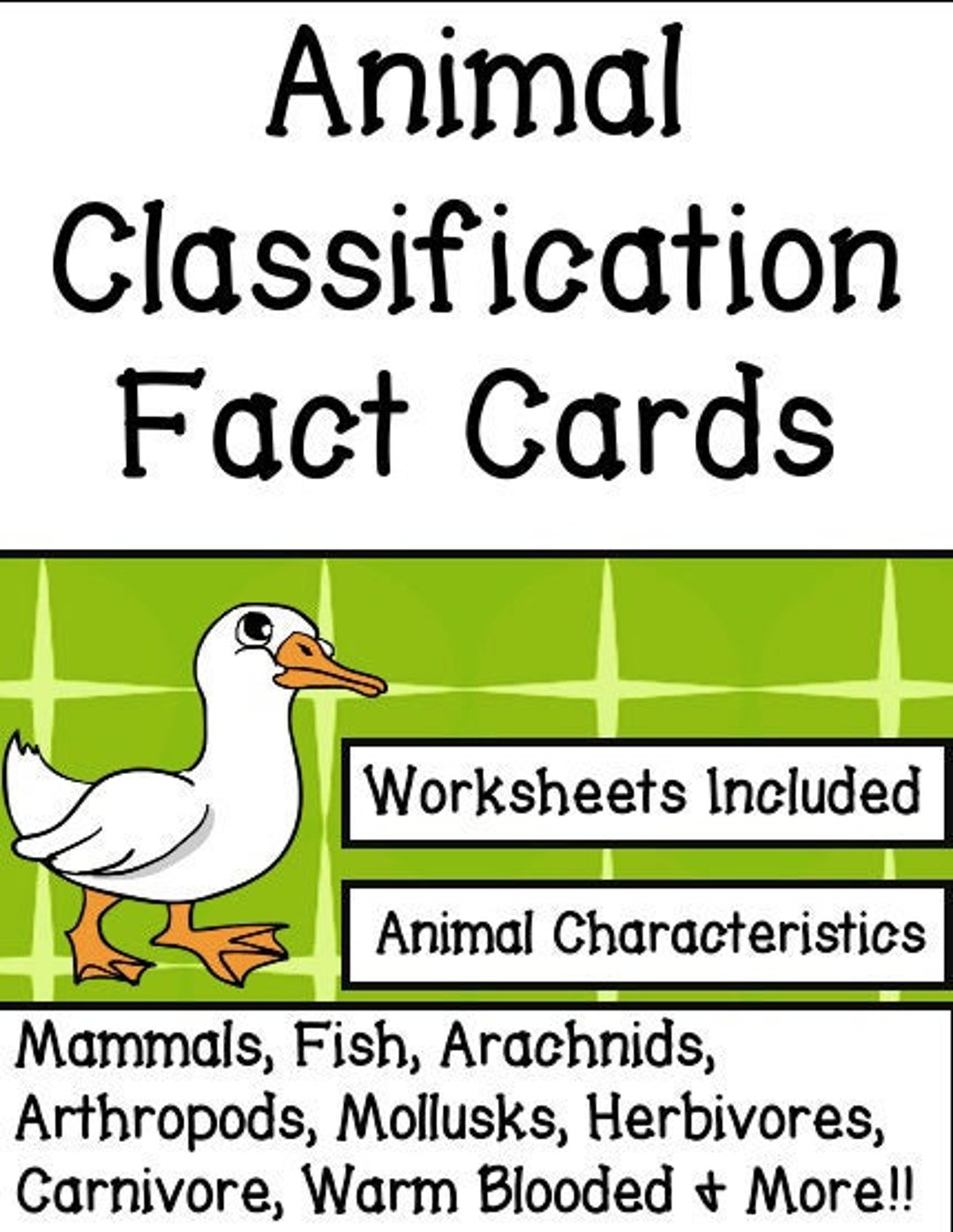Homeschool Science Animal Classification & Characteristics Worksheets ...