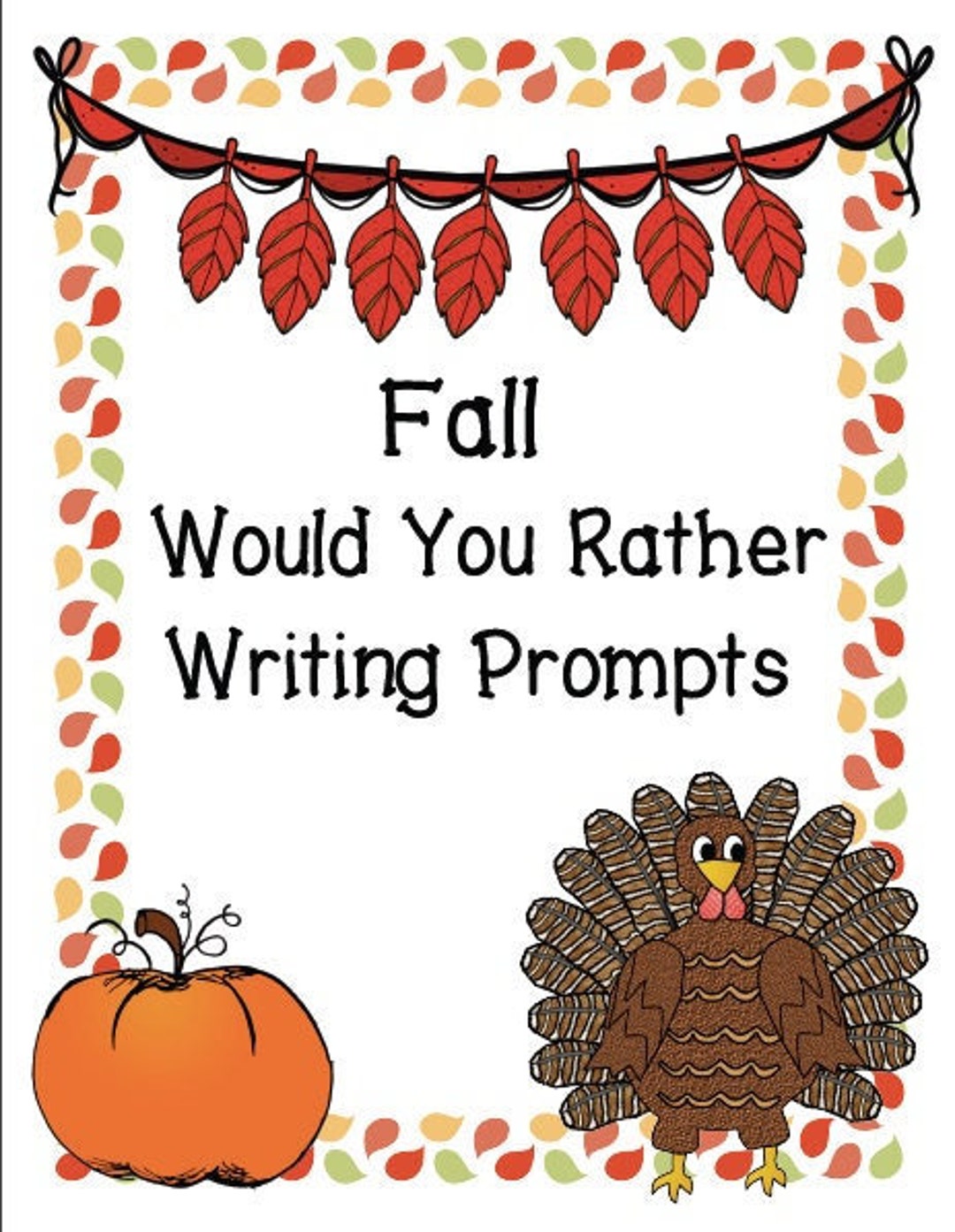 Fall Themed Would You Rather Writing Prompts - Etsy
