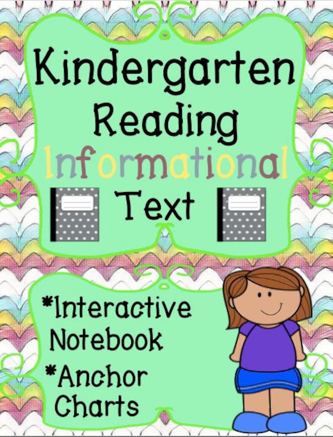 Kindergarten CCSS Reading Informational Text Interactive Notebook and ...