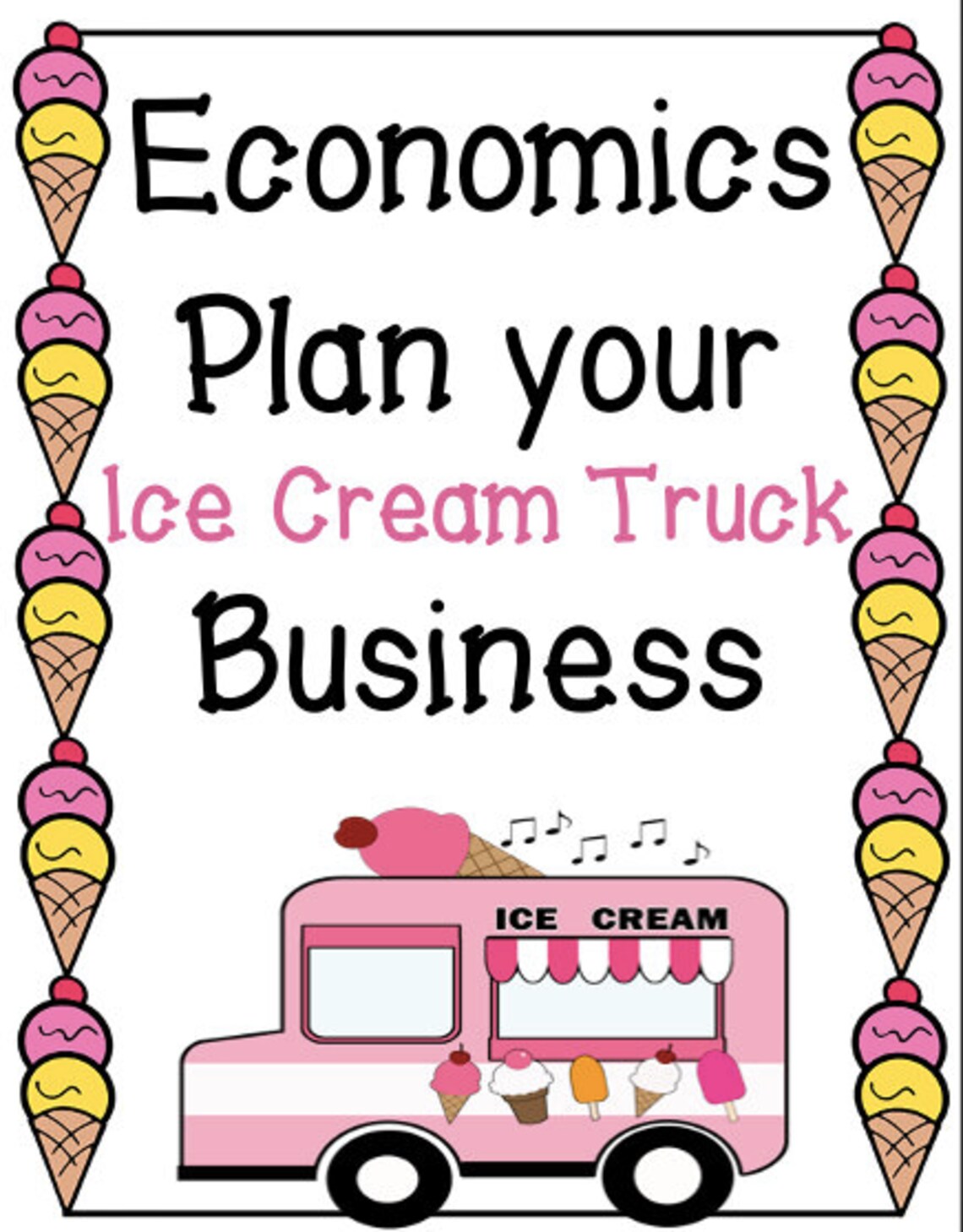Economics "plan Your Ice Cream Truck Business" Life Skills Budgeting ...