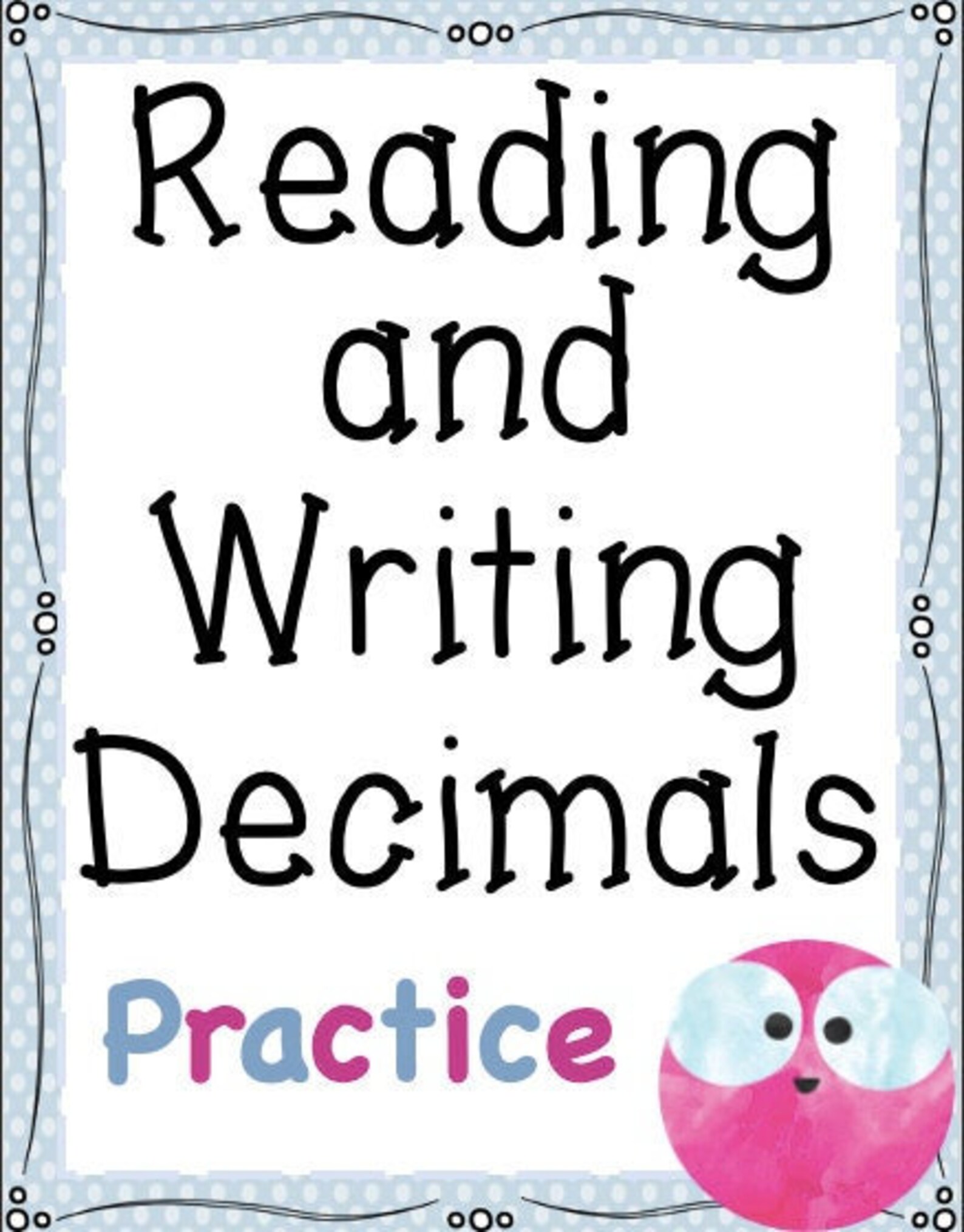 Reading Writing and Comparing Decimals Worksheets 5th Grade Math ...