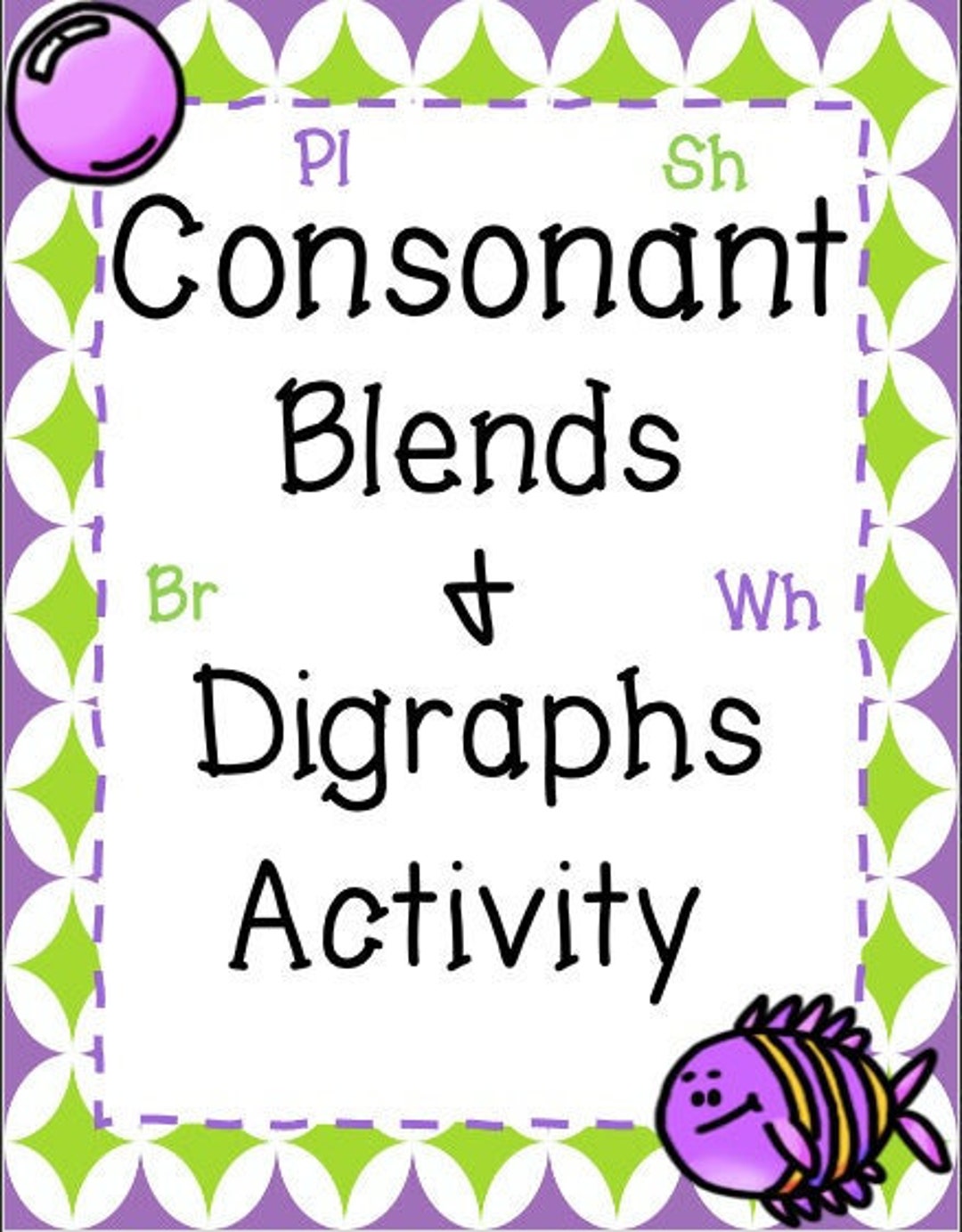 Phonics Digraphs & Blends Activity, Kindergarten, 1st Grade, 2nd Grade ...