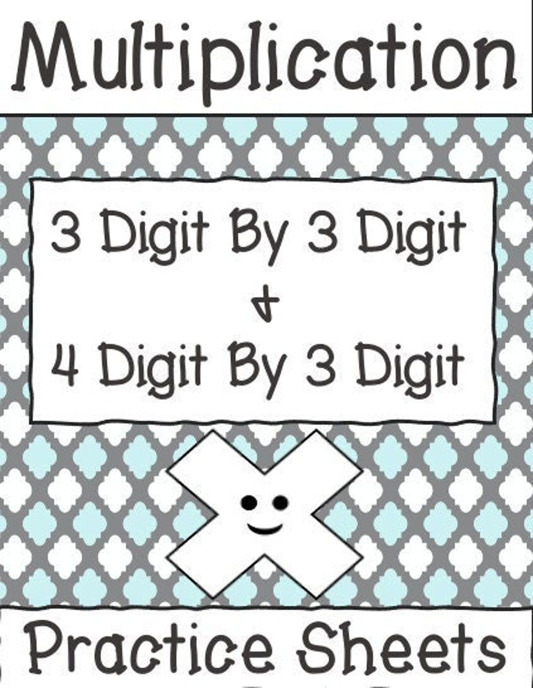 5th Grade Multiplication Worksheets Tests 3 by 3 Digits and 4 by 3 ...