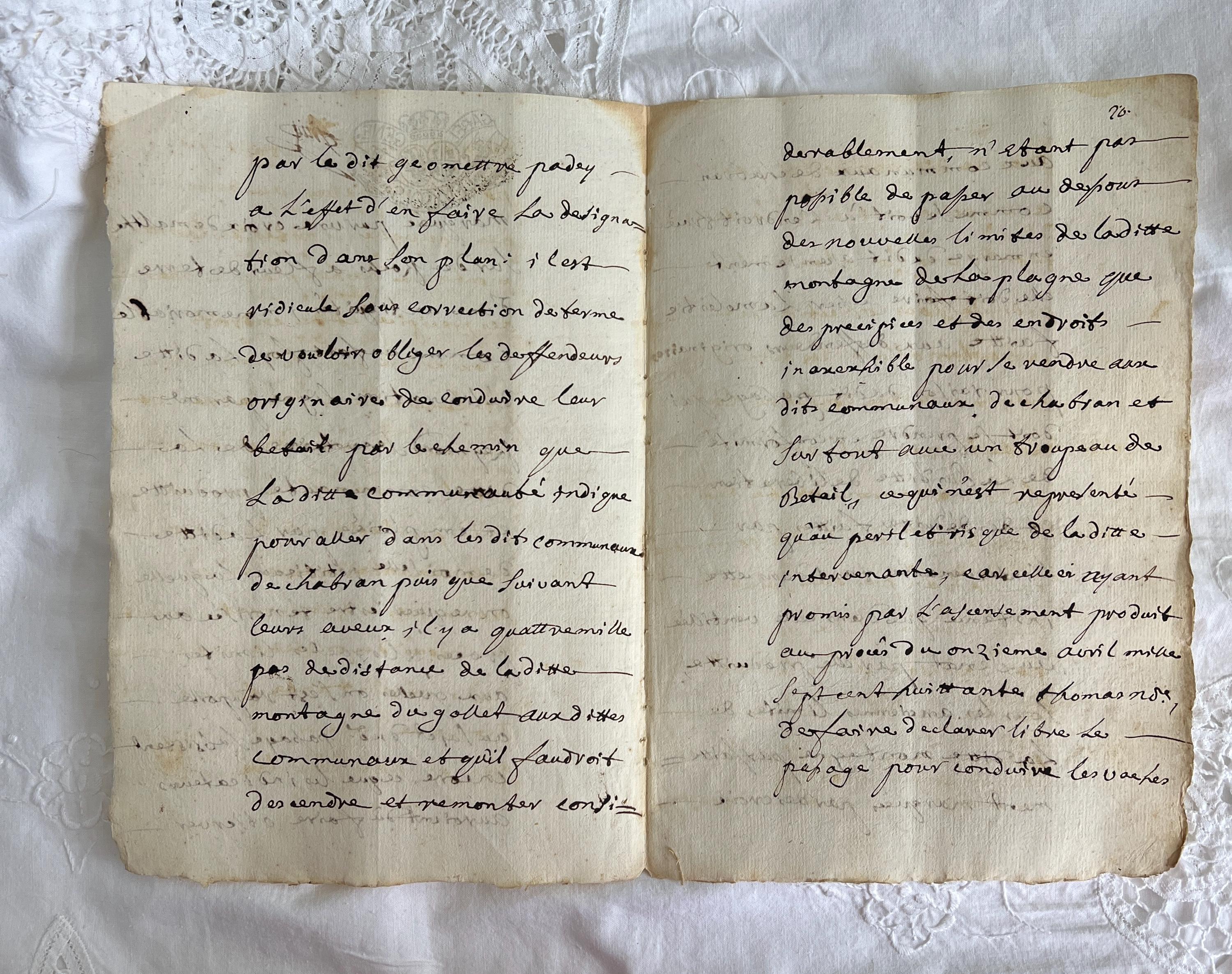 1700's Notarial Document in French Script # 2 - Etsy