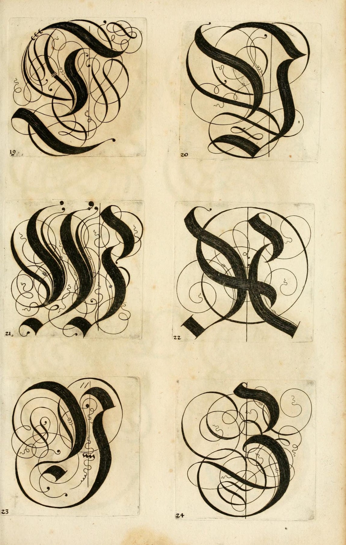 1700's German Alphabet Script Digital - Etsy