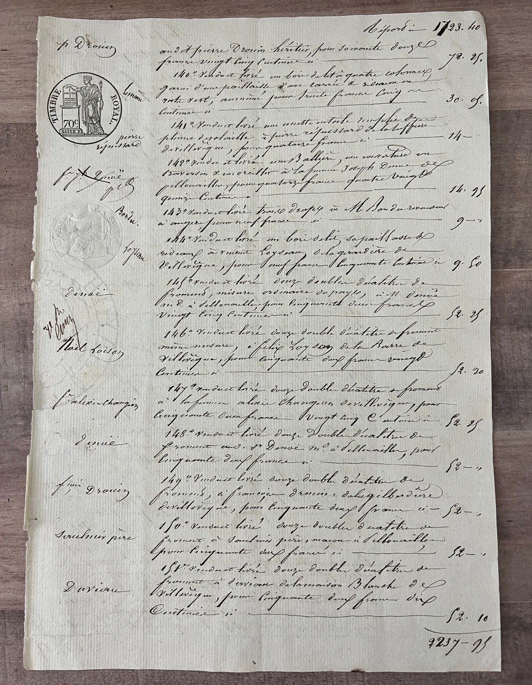 Digital Antique Letters and Book Pages From France & Italy (13 Pages ...