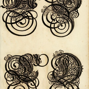 1700's German Alphabet Script - Etsy