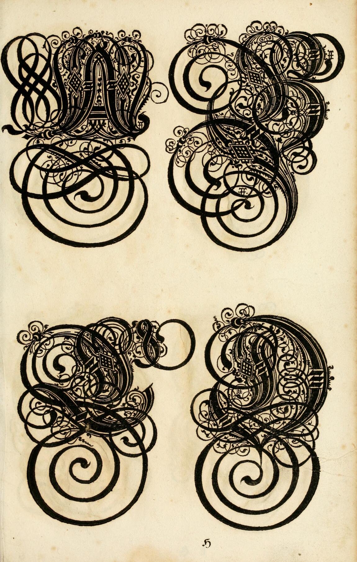 1700's German Alphabet Script Digital - Etsy
