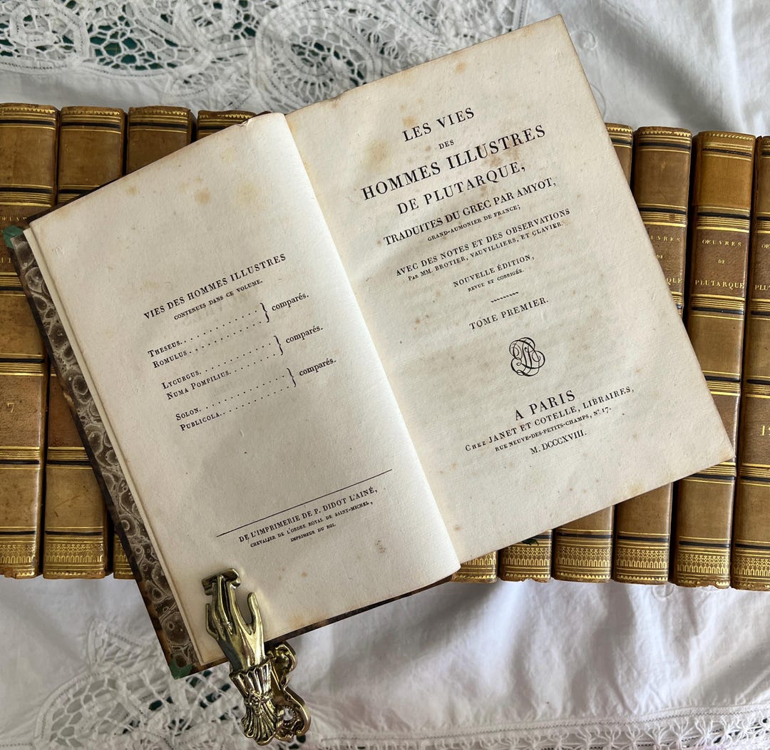 Antique French Book Dated From 1818 to 1822 - Etsy