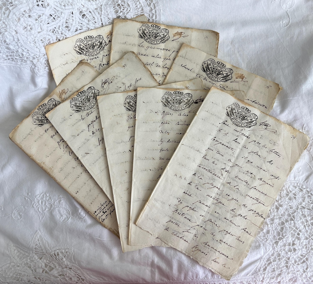 1700's Notarial Document in French Script # 2 - Etsy