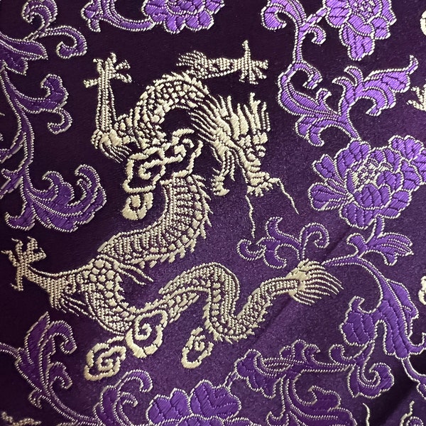 Purple Dragon Fabric - Etsy