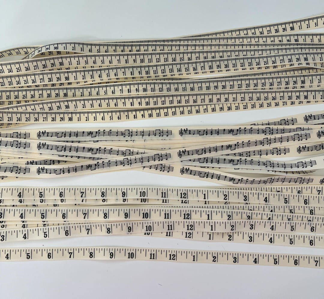 Fabric Music and Tape Measure Trim - Etsy