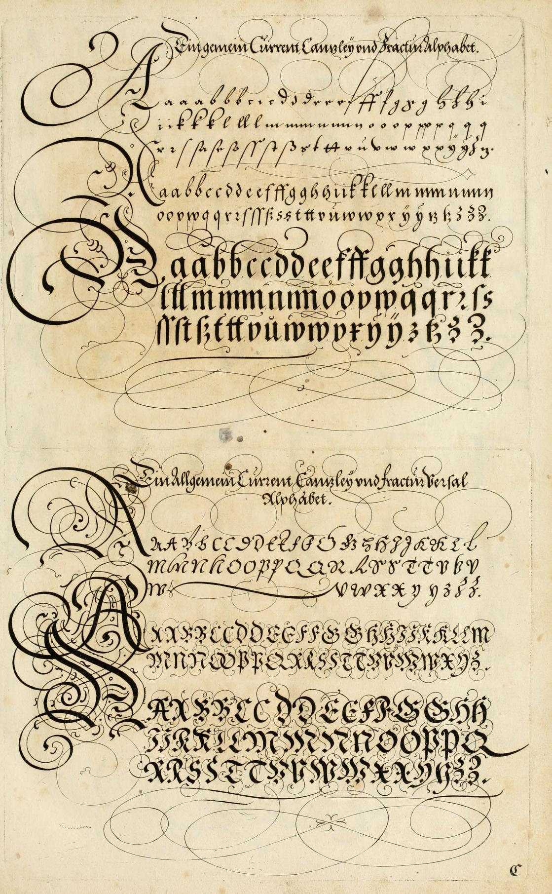 1700's German Alphabet Script Digital - Etsy