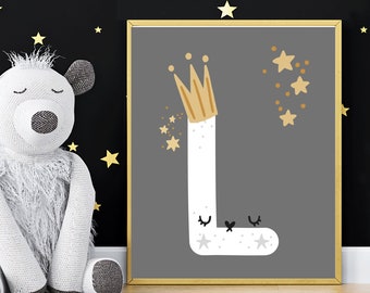 Cute Letter L Print - Etsy