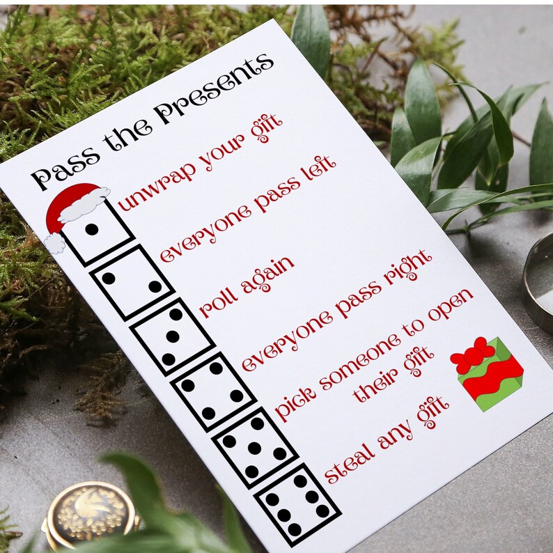 Game Fun Christmas Pass the Presents Group Game Printable Pass the Gift ...