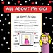 All About My Gigi Printable • Gigi Craft Activity Keepsake • I Love ...