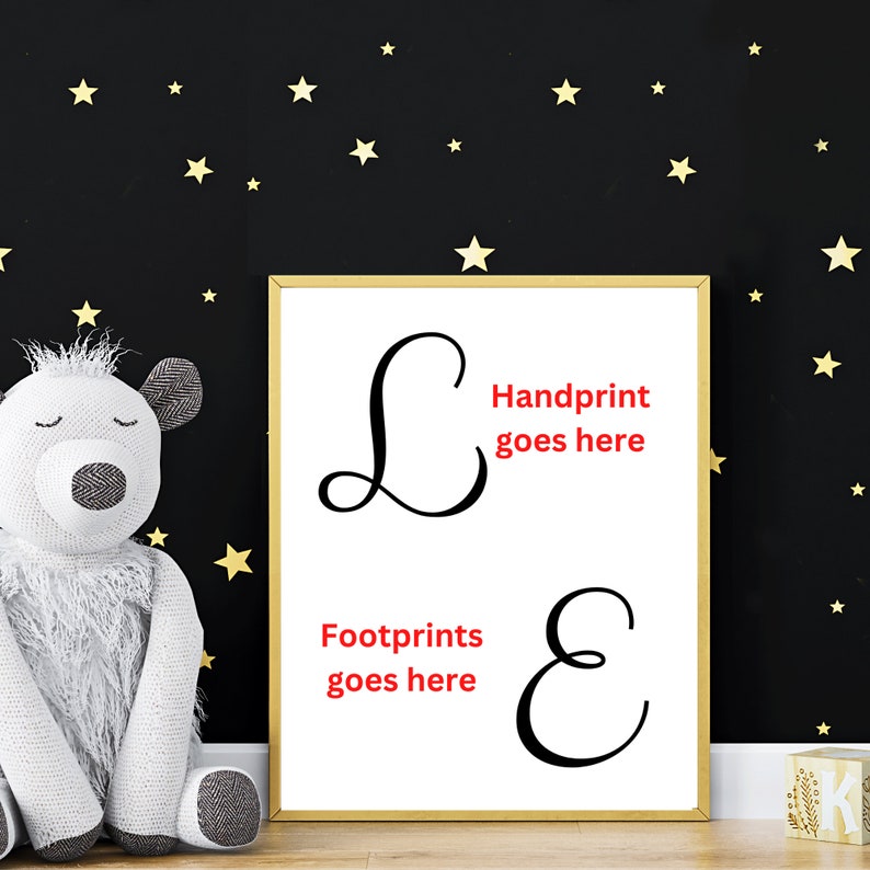 LOVE Handprint Footprint Christmas Gift Baby Love Hand and - Etsy