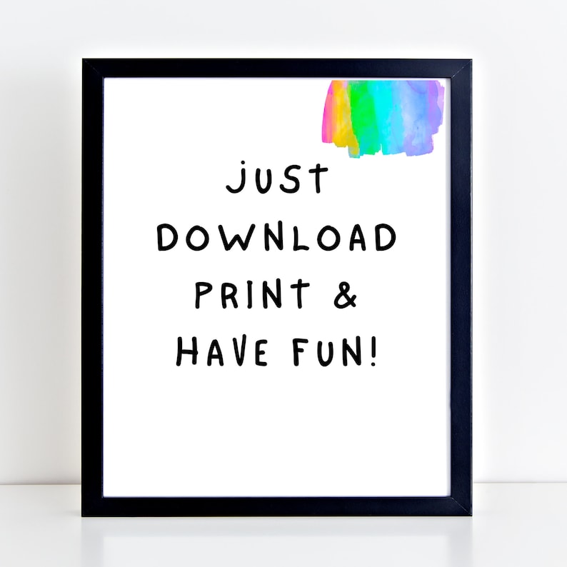 Kids Thank You Note Template: Fill-in Printable Card (digital Download ...