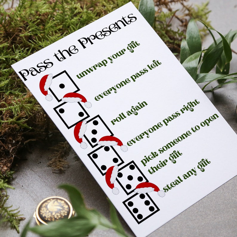 Game Fun Christmas Pass the Presents Group Game Printable Pass the Gift ...