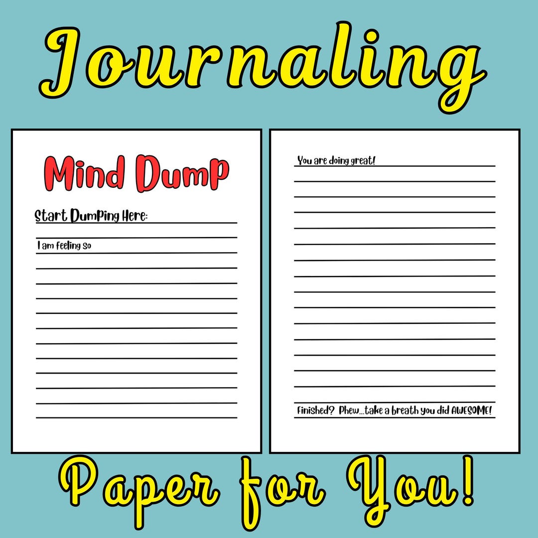 Printable Guided Journal Paper to Write It Out Writing Journaling Self ...