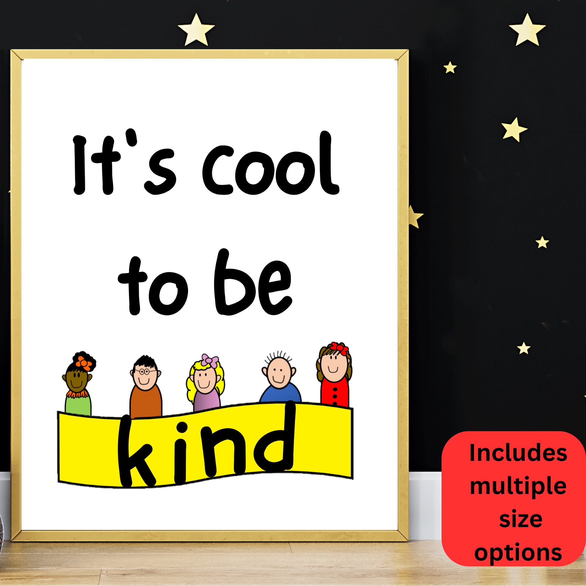 Cool to Be Kind Quote Printable Its Cool to Be Kind Wall Art Decor Kids ...