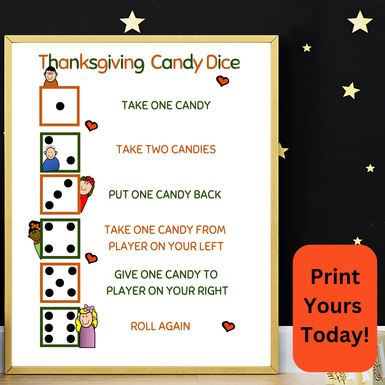Game Fun Games Kids Candy, Candy Dice Game, Thanksgiving, Game Dice ...