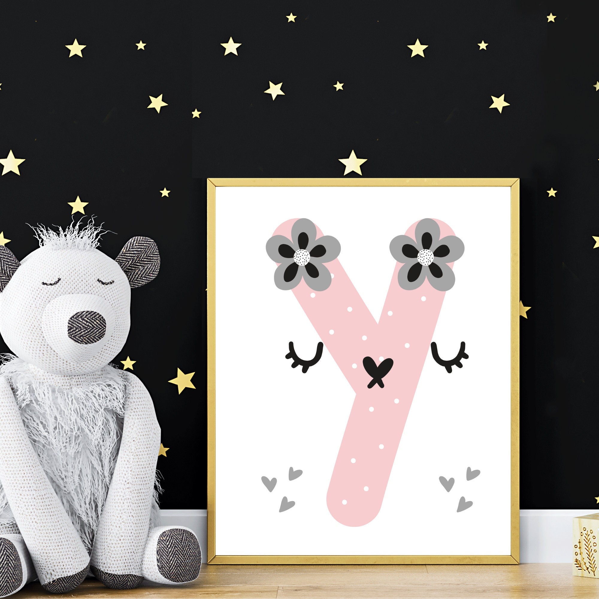 Cute Letter Y Print - Etsy