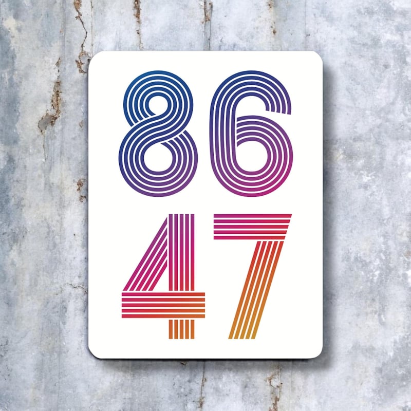 8647 Bumper Sticker - Etsy