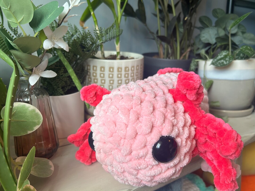 Jumbo Axolotl Plush - Etsy