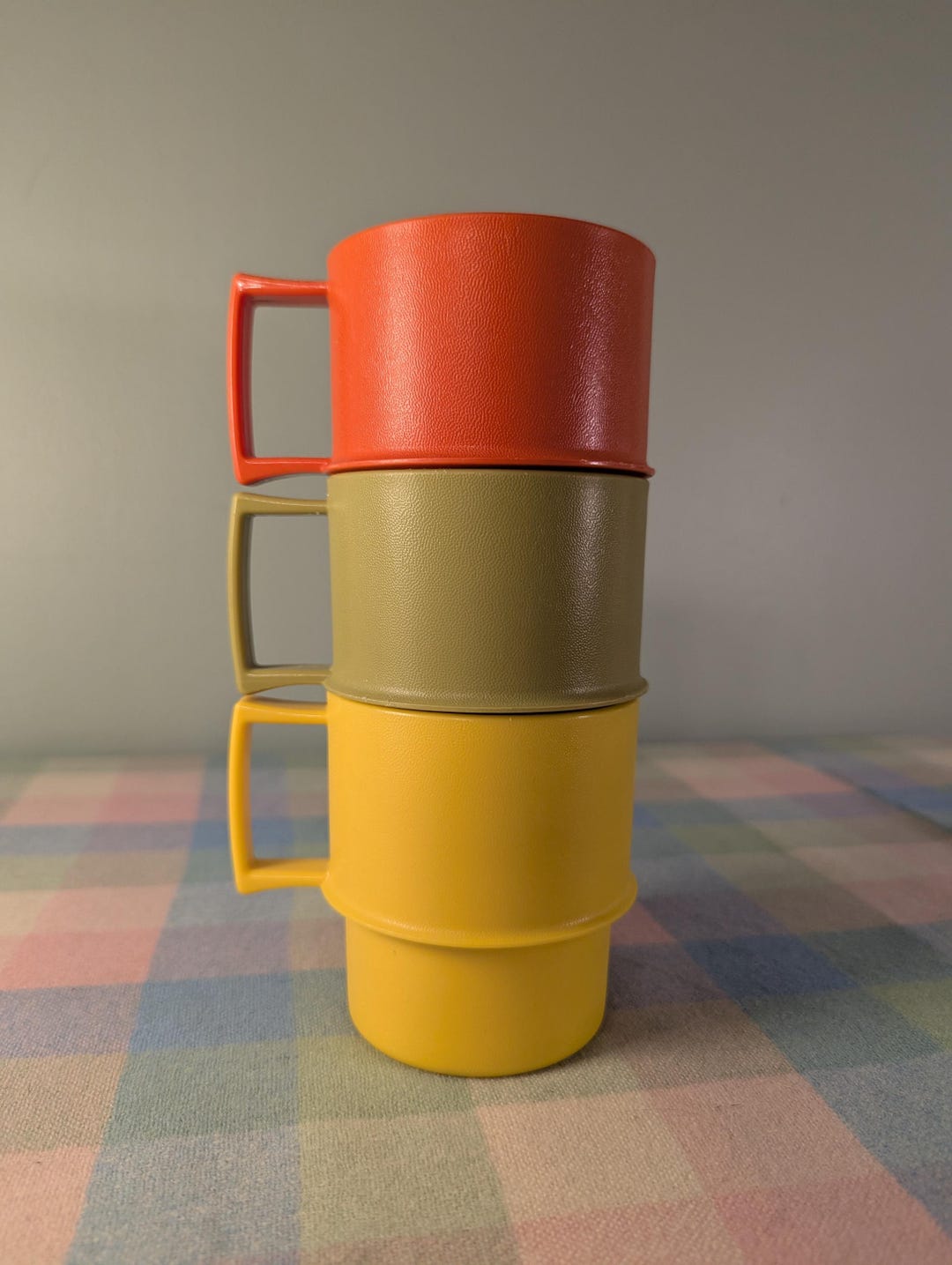 Vintage Tupperware Stackable Nesting Mugs With Handles - Set of 3 - Etsy