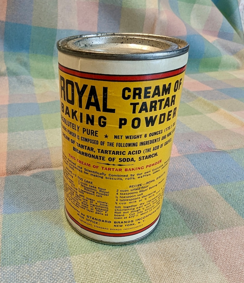 Royal Baking Powder Cream of Tartar Tin - Etsy