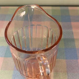 Vintage Pink Depression Glass Milk Pitcher - Etsy