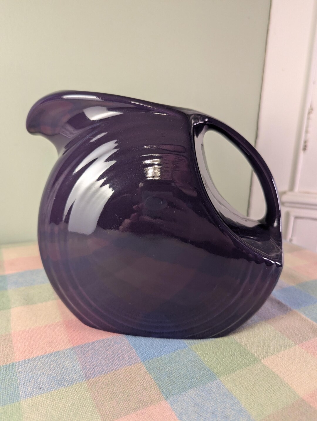 Vintage Homer Laughlin Plum Fiestaware 64oz Pitcher - Etsy