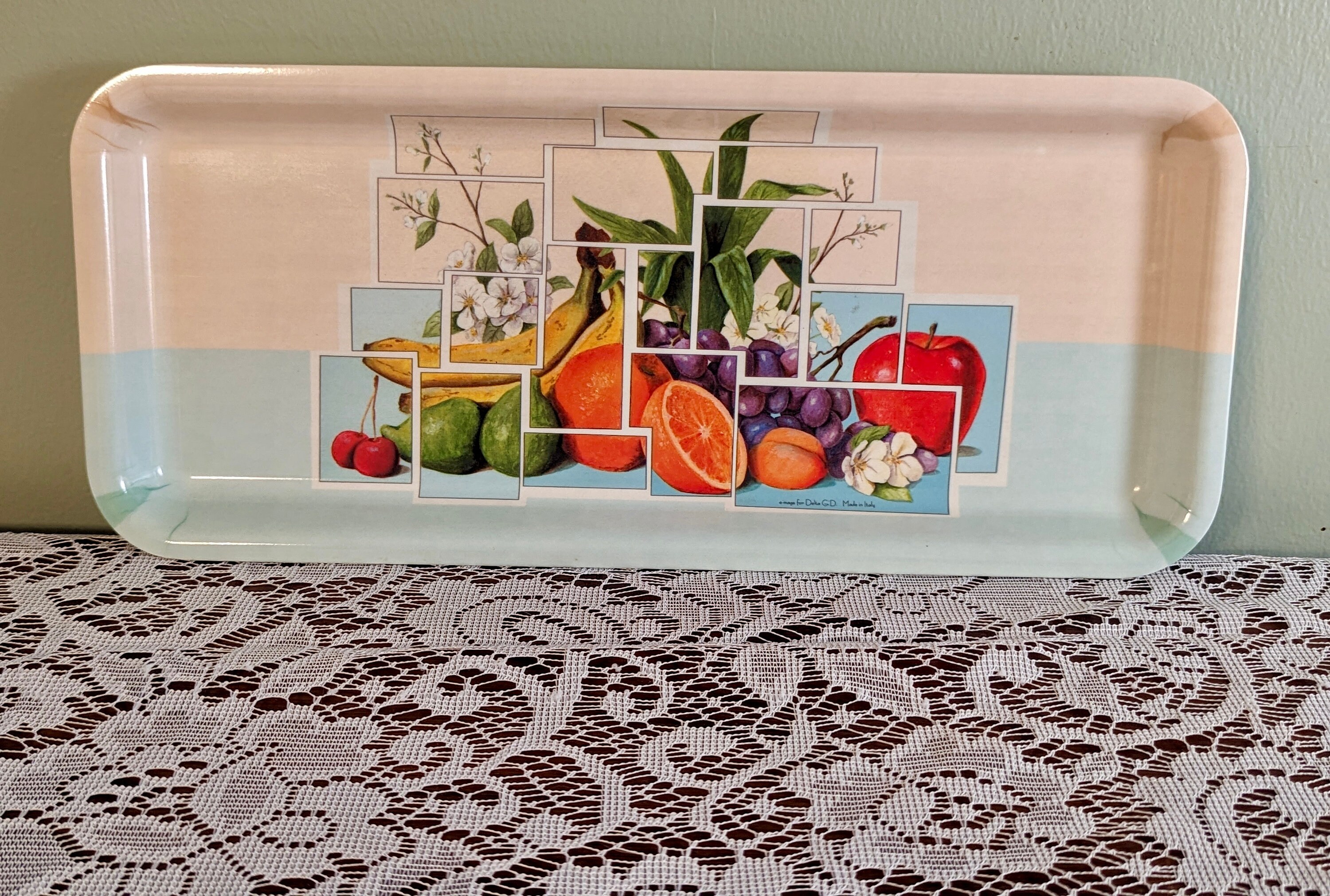 Vintage Italian Melamine Fruit Tray - Etsy