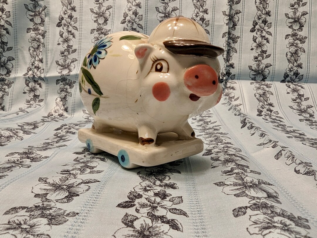 Enesco Ceramic Japanese Piggy Bank - Etsy