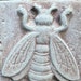 Honey Bee, Concrete, Cast Stone, Honey Bee, Wall Tile, Aged Moss Stain ...
