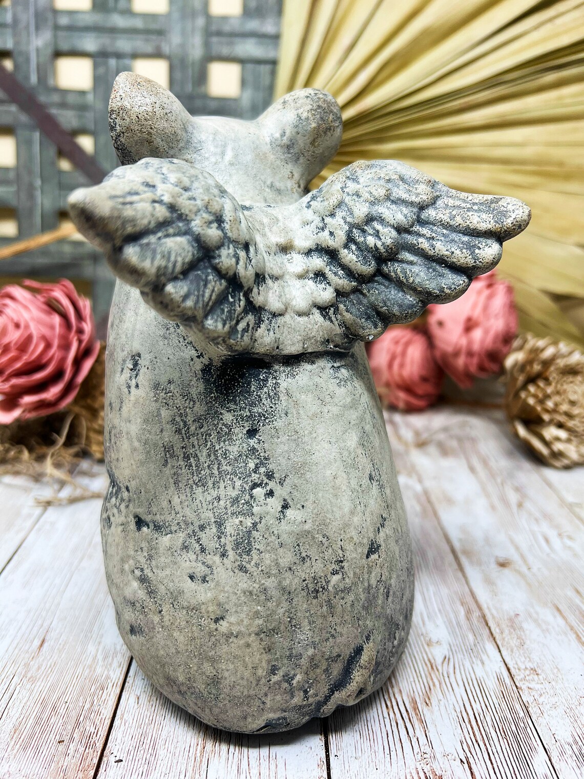 When Pigs Fly Statue Pig With Angel Wings Statue Aged Stone - Etsy