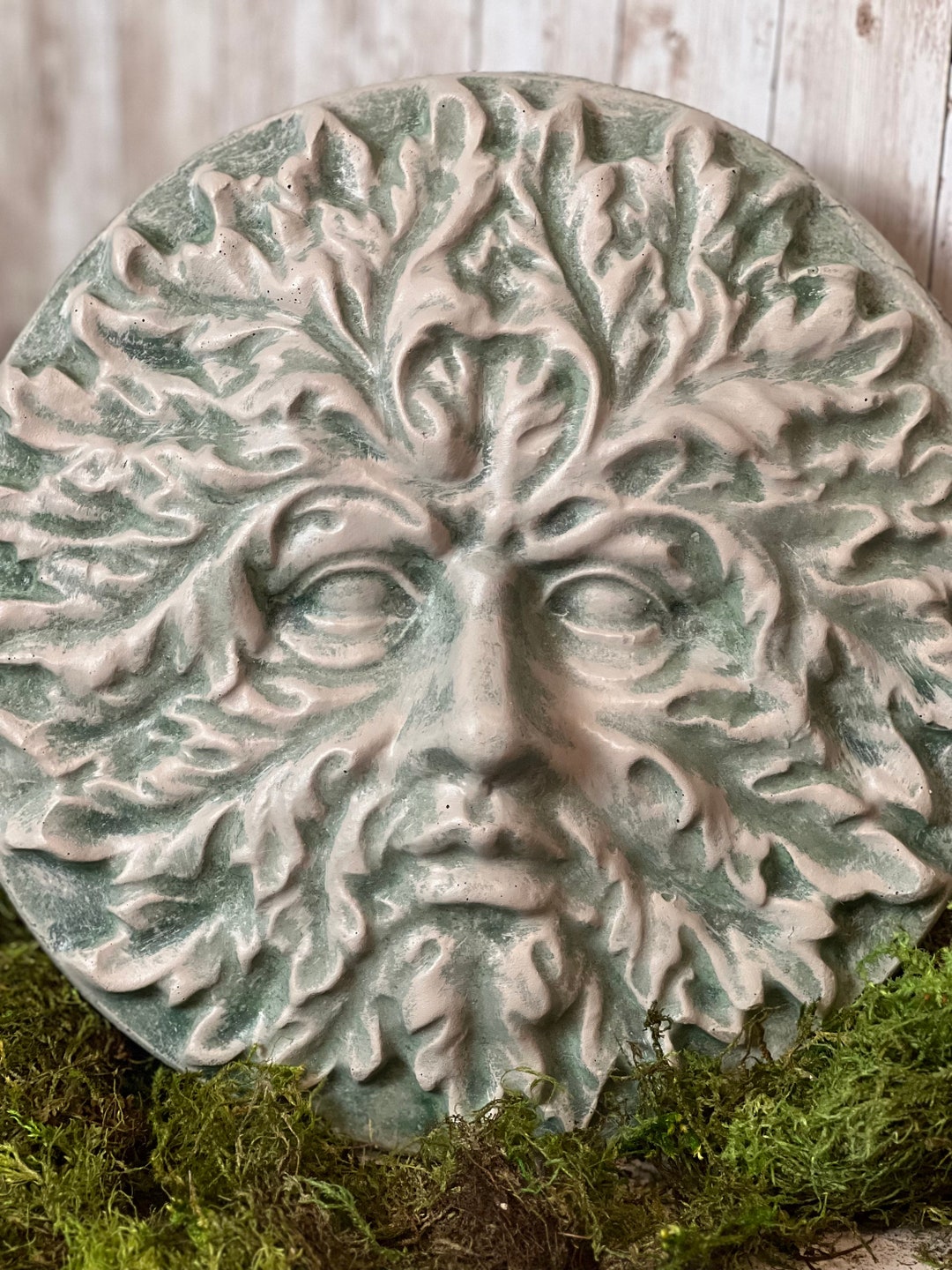 Green Man Wall Plaque, Green Man Garden Plaque, Green Man, Wall Plaque ...