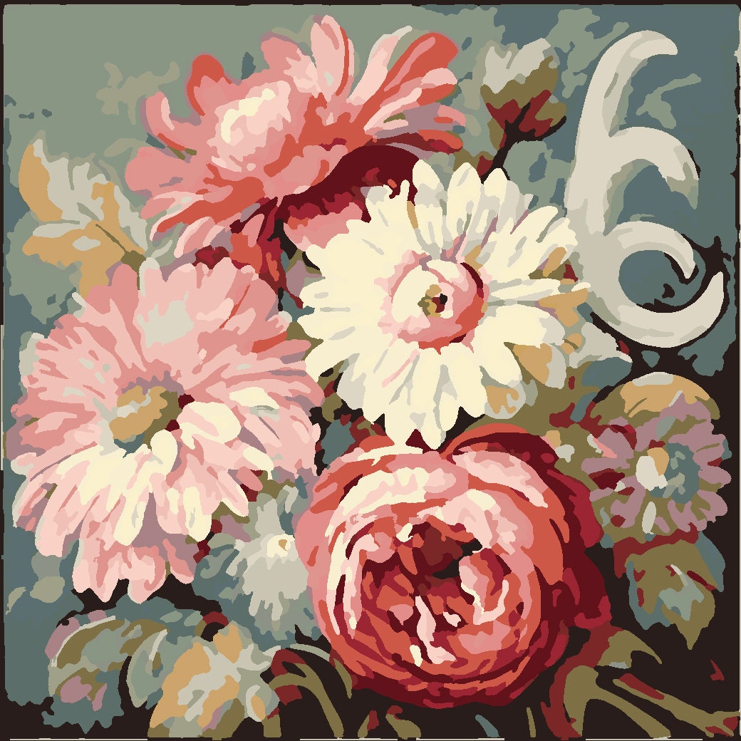 Paint by Number - Coloring Pages for Adult - Watercolor Painting ...