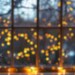 Zoom Background, Holiday Light Rainy Window Scene Background Zoom ...