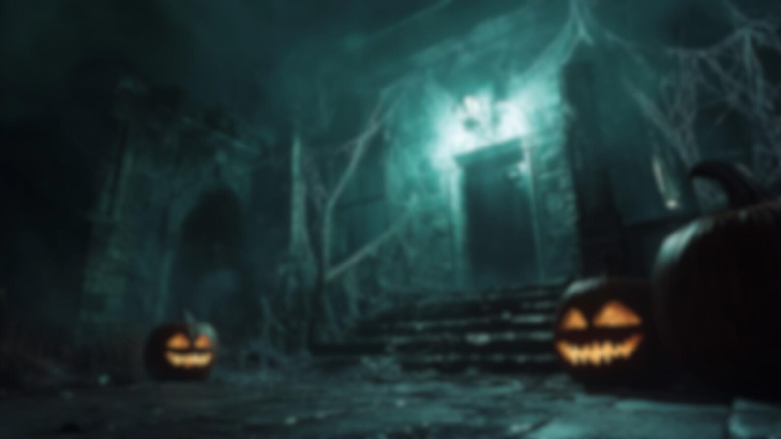 Halloween Zoom Horror Theme Background, Halloween Zoom Call Backdrop ...