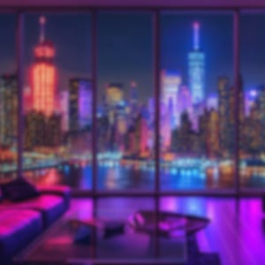 Zoom Virtual Background, Night Time City Skyline for Zoom Meeting ...