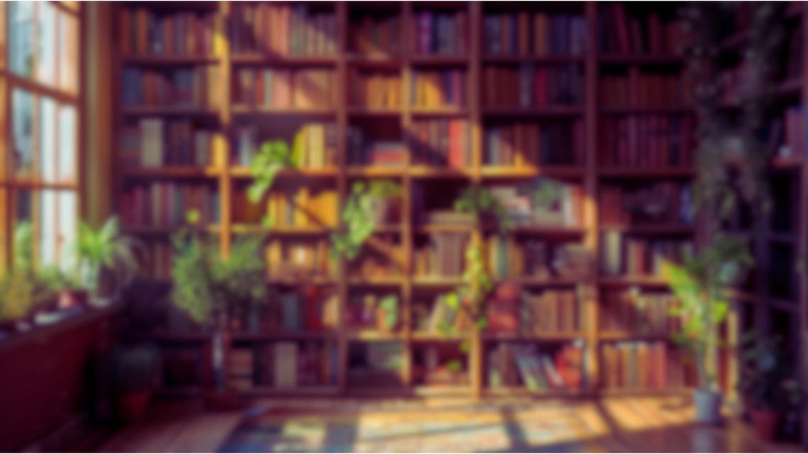 Zoom Background, Virtual Background, Vintage Library Bookshelf Virtual ...